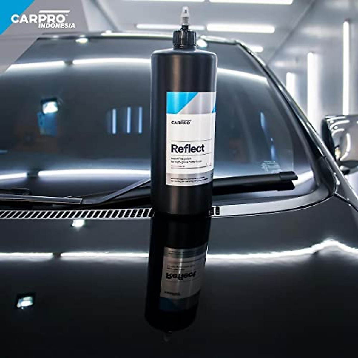 CARPRO Reflect High Gloss Finishing Polish - Reflective & Glossy Finish Without Durable Fillers, Silicones, Waxes, Polymers, or Teflon - Body Shop Safe, No Dusting. Rotary & Dual Action - Liter (34oz)