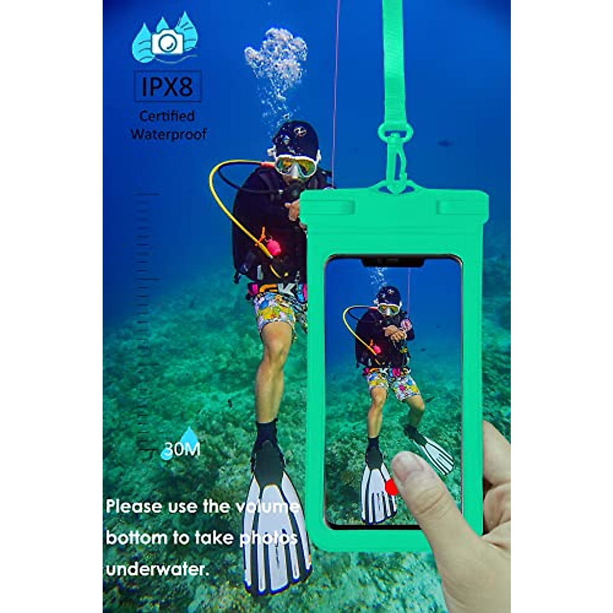 NIUTRIP Universal Case Waterproof Phone Pouch,Dry Cellphone Bag Compatible for iPhone 13 12 11 Pro Max XS Max XR X 8 7 6 SE S,Galaxy S22 Ultra S21 S20 S10 S9,Up to 7.0",Pink and Blue,2Pack