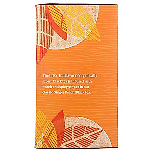 Allegro Tea, Organic Ginger Peach Black Tea Bags, 20 ct