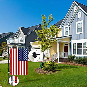 BAGTeck 10 PCS Garden Flag Rubber Stoppers and Adjustable Anti-Wind Flag Stops, Rubber Garden Flag Stoppers Flag Pole Stopper and Yard Flag Clip for Garden Flag Pole Stand (10PCS)