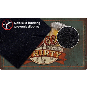 Toland Home Garden 800208 It's Beer Thirty Man Cave Door Mat 18x30 Inch Drink Outdoor Doormat for Entryway Indoor Entrance