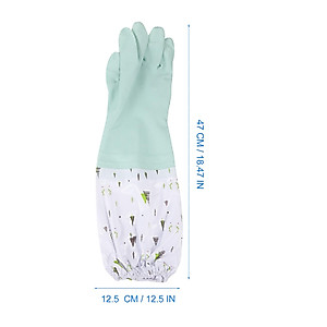 VILLCASE 2 Pairs gloves Kitchen Cleaning Supply Kitchen Accessory Dishwashing Supplies Dishwashing Glove Kitchen Glove waterproof brush large pvc