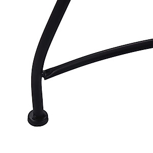 PSFANMZX Mosaic Bistro Table,Outdoor Coffee Table,Small Plant Table,Apartment Gardening Balcony,Porch Side Table,for Patio, Backyard,Pool, Brown 23.6" Ceramic