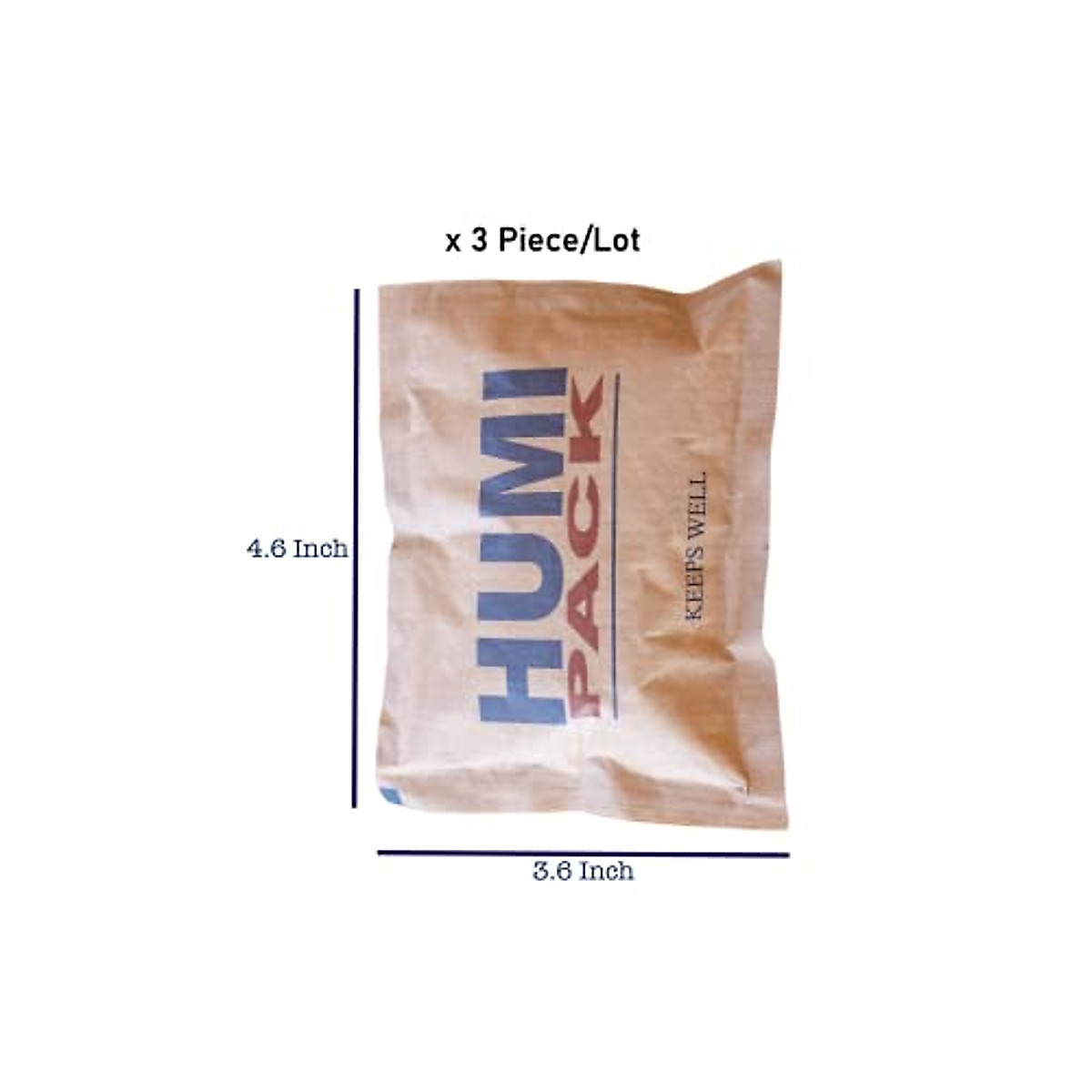 Hydro-Gel Humidifier (3X / Lot) Humi-Pack 60gr Cigar Humidor Humidifier - Humidification Packs - 72%RH Humidity Control - All In One Solution 4x4.5x1.5