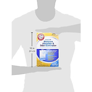 Arm & Hammer Clean Burst Hanging Moisture Absorber and Odor Eliminator - 2 Pack - Traps Moisture for Fresher, Cleaner Air