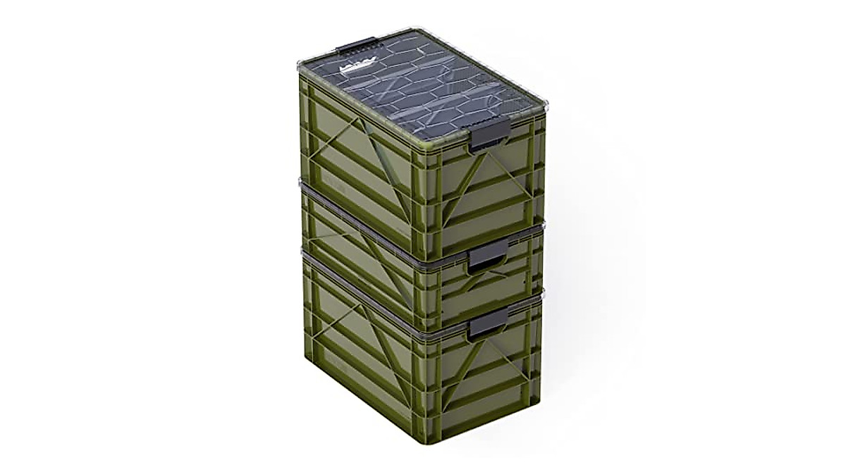 SIDIO Crate Pro Pack - Modular Stackable Storage Bins in Green