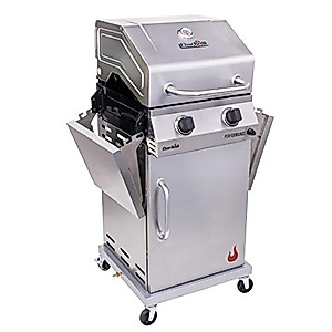 Char-Broil 463660421 Performance 2-Burner Cabinet Style Liquid Propane Gas Grill, Stainless Steel