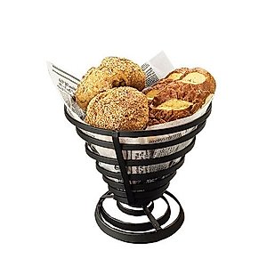 American Metalcraft FCD2 Baskets, 7" Length x 7" Width, Black