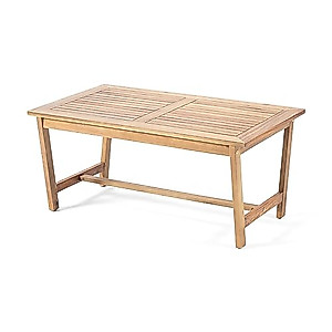 Christopher Knight Home Panama Outdoor Acacia Wood Chat Set with Water Resistant Cushions, 4-Pcs Set, Teak Finish / Grey