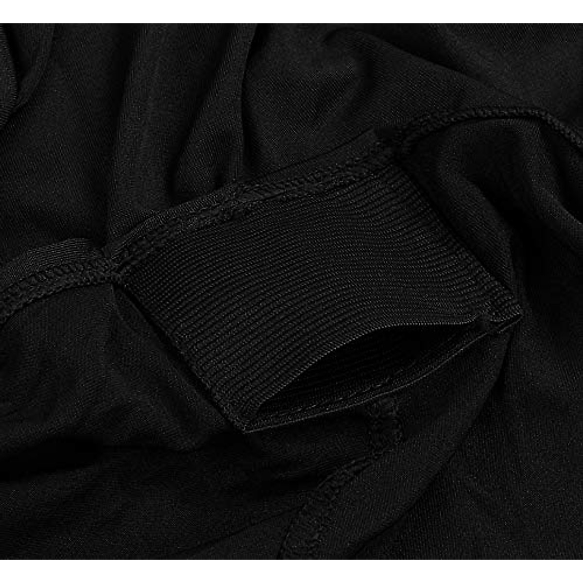 Utopia Kitchen Spandex Tablecloth 2 Pack [4FT, Black] Tight, Fitted, Washable and Wrinkle Resistant Stretch Rectangular Patio Table Cover for Event, Wedding, Banquet & Parties [48Lx30Wx30H Inch]