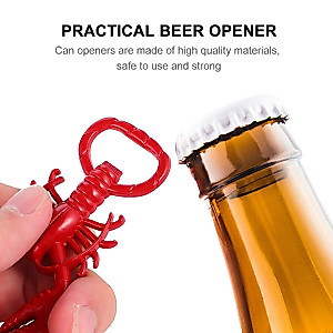 Hemoton 2pcs Keychain Beer Bottle Opener Lobster Bottle Opener Beer Cap Opener Wine Opener Beverage Opener Party Favor Gift for Summer Party Beer Enthusiast