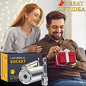 Universal Socket Tools Gifts for Men, Dad Gifts, Stocking Stuffers Mens Gifts Christmas Gifts for Men Him Dad Boyfriend Father Husband Mechanic Tools for Men Who Have Evreything Cool Stuff Gadgets