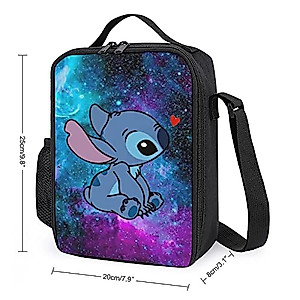 dvyuwhe 3pcs Cute Backpack Set for Boys Girls,Cartoon Backpack with Adjustable Lunch Bag And Pencil Case for Work/Travel