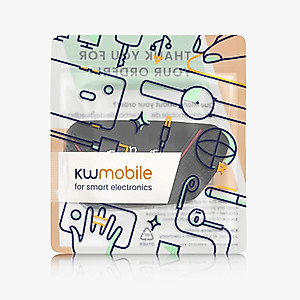 kwmobile Car Key Cover Compatible with VW Golf 8 3 Button Car Key Key Cover - Silicone Protective Car Key Fob Case - Black/Red