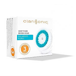Clarisonic Deep Pore and Radiance Facial Cleansing Brush Head Replacement Set Compatible with Mia 1, Mia 2, Mia Fit, Alpha Fit, Smart Profile Uplift and Alpha Fit X, 2 Count