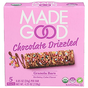 MADEGOOD Organic Chocolate Drizzled Granola Bars, 4.25 OZ