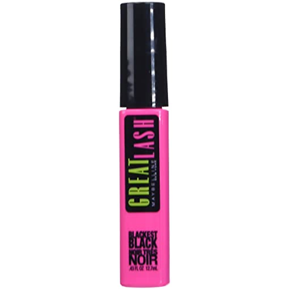 Maybelline Great Lash Washable Mascara, Volumizing Lash-Doubling Formula That Conditions As It Thickens, Blackest Black, 1 Count