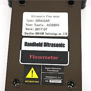 Graigar Ultrasonic Flow Meter Flowmeters TUF-2000H+TS-2+TM-1+TL-1 Measuring Pipe Size from DN15mm to DN6000mm