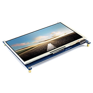 Waveshare 7 inch Capacitive Touch Screen IPS Display HDMI LCD Module 1024x600 Touchscreen for Raspberry Pi 4/3/2/1 Model B/B+/A+/BeagleBone Black/Banana Pi, Windows 10/8.1/8/7