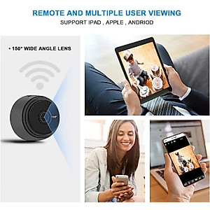 Mini Spy Camera Wireless WiFi Spy Camera Hidden Camera Small Camera Spy Cameras with Night Vision and Motion Detection Home Security Indoor/Outdoor Nanny Cam for pet