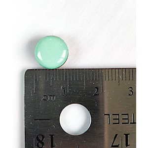 Stud Earrings, Polka Dot, 10 mm, Handmade, Stainless Steel Posts for Sensitive Ears Retro Studs for Women Men Girls (Red and White Polka Dots)