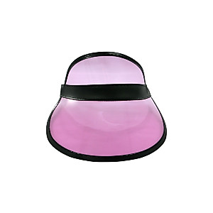 Nicky Bigs Novelties Clear Colored Plastic Sun Visor Tennis Beach Bingo Vegas Dealer Golf Casino Hat