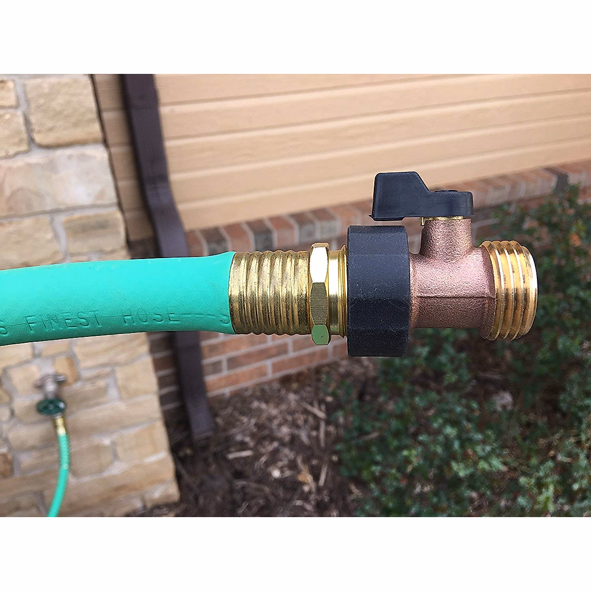 The World’s Best Water Shut Off Valve – Garden Hose Ball Valve Connector – Adjustable Shut Off, High Flow, Leak-Proof – Heavy Duty Solid Brass Watering Extender