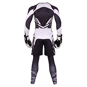 TTBZKALE Men's 3 in 1 Quick-Drying Close-Fitting Workout Running Suits (Large, 3 in 1 Suits 08)