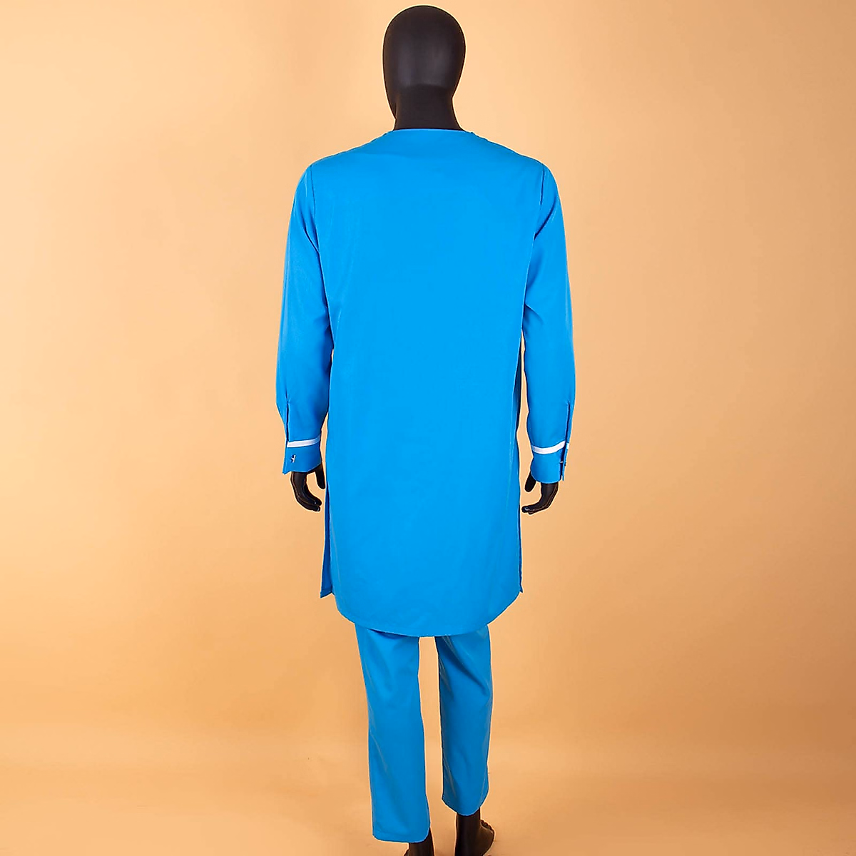 African Clothing for Men Dashiki Mens Outfits Shirts+ Ankara Pants Set Tracksuit Men Tribal Attire 12 11 S