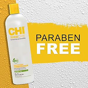 CHI ShineCare Smoothing Conditioner, Transforms Dull Hair Adding Instant Shine And Hydration, Sulfate, Paraben, & Cruelty-Free, 25 Oz