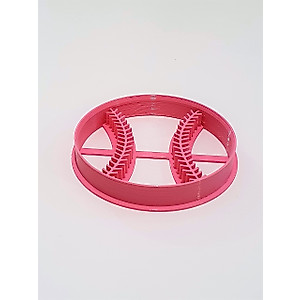T3D Cookie Cutters Baseball Ball Cookie Cutter, Suitable for Cakes Biscuit and Fondant Cookie Mold for Homemade Treats, 3.46 x 3.46 x 0.55 Inch
