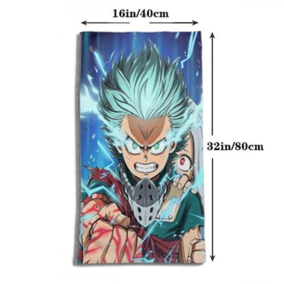 Japanese Anime Series Fashion Camping Hand Towels, Quick-Drying Super Absorbent Soft Hand Towel Microfiber Towel32×16 (40cm×80cm) inches (My-Hero-Academia-Anime-Manga 5)