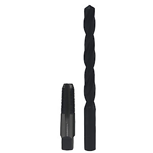 Drill America - POU1/4NPTW/DRILL 1/4" Carbon Steel NPT Pipe Tap and 7/16" High Speed Steel Drill Bit Set, POU Series