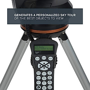 Celestron - 114LCM Computerized Newtonian Telescope - Telescopes for Beginners - 2 Eyepieces - Full-Height Tripod - Motorized Altazimuth Mount - Large 114mm Newtonian Reflector