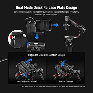 NEEWER 74" Pro Video Tripod with Fluid Head, All Metal Heavy Duty QR Plate Compatible with DJI RS Gimbals Manfrotto, Flexible 360° Pan&+90°/-75° Tilt with Adjustable Damping Max Load 18lb/8kg, TP75