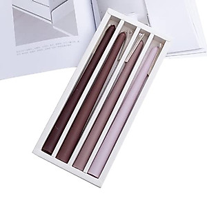 4 PCS Taper Candles 10" Colored Candle Sticks | Soy Wax, Chocolate Coffee Scented | Home Décor Kichen Décor Wedding Decorations (Brown Shades)