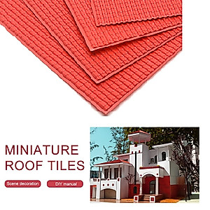 Dollhouse Roof Tiles Miniature Tiles Model Building Set Construction Set Sand Table Micro Landscape Accessories