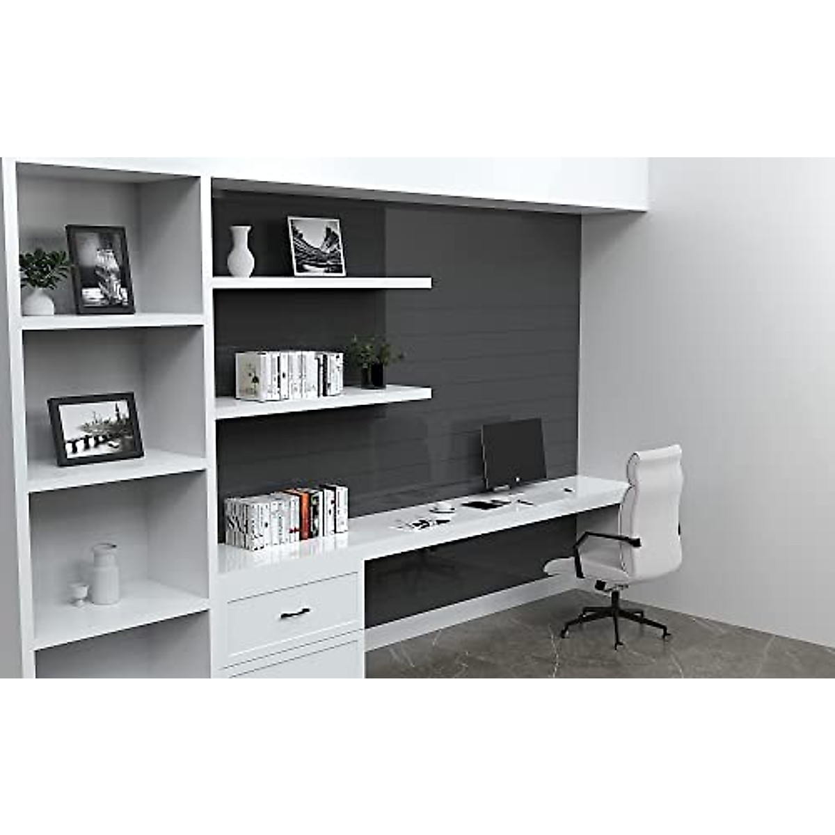 Airypart Book Ends Clear Acrylic Bookends for Shelves, Non-Skip bookends for Shelves,Book Holder Stopper for Books/Movies/CDS/Video Game, 7X4.72X4.72inch, 3pairs