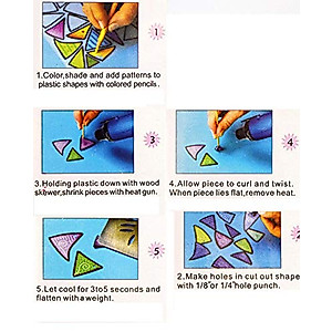 6.56FT Long Heat Gun, Uptdae Version Homidic Mini Handheld Hot Air Gun, Electric 300W Portable Heat Gun for DIY Craft Embossing, Shrink Wrapping PVC, Drying Paint, Clay, Rubber Stamp