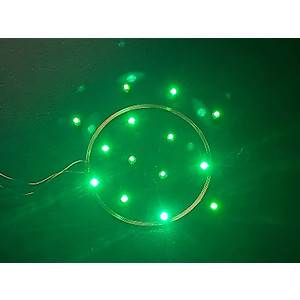 Taidacent 80mm Long Distance 5V Wireless LED Coil Inductive Coil and Ten Colorful Wireless LEDs Lights Brightness Adjustable Wireless LED Induction Wireless Charging Module