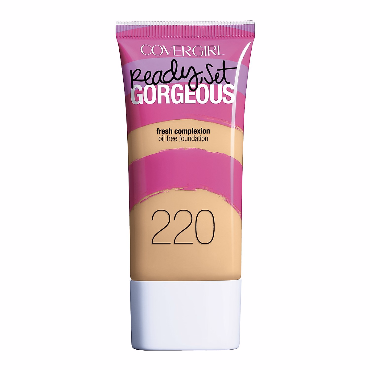 COVERGIRL Ready Set Gorgeous Foundation Soft Honey 220, 1 oz (packaging may vary)