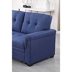 Lilola Home Lucca Sectional Sleeper Sofa - Versatile Sleeper Couch & Sofa Bed with Storage - Comfortable Couch with Storage, Small Sleeper Sofa counch