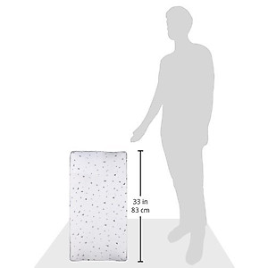 TL Care Printed 100% Cotton Knit Fitted Contoured Changing Table Pad Cover/Sheet - Compatible with Mika Micky Bassinet, Gray Stars and Moons, for Boys and Girls