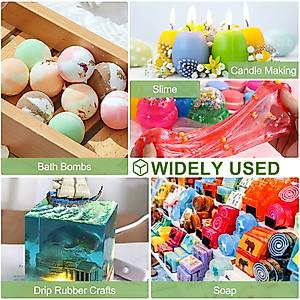 CHANGTIKEJI Mica Powder，36 Colors - 10g/Bottle of Natural Pigment Powder for Epoxy Resin，Soap Making，Candle Making,Lip Gloss,Car Freshies,Dye,Nail Polish,Bath Bombs