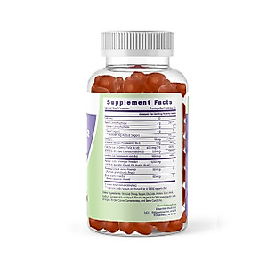 Essential Vitals - Apple Cider Vinegar Gummy Vitamins - 60 Count - (Vegan, Gluten-Free, Non-GMO, Vitamin B6, B12, Beetroot, Pomegranate)