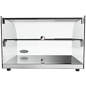 KoolMore - DC-2C 22" Commercial Countertop Bakery Display Case with Front Curved Glass and Rear Door - 1.5 cu. ft.