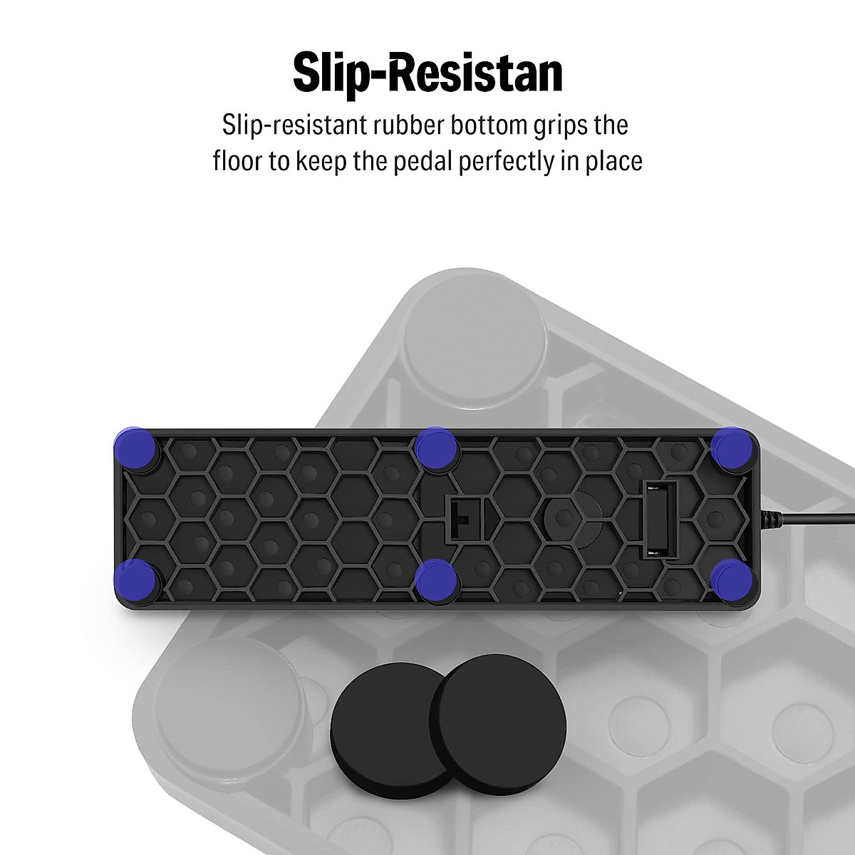 Donner DSP-003 Sustain Pedal, Universal Keyboard Piano Pedal for Digital Piano/MIDI Keyboard/Electronic Piano/Synthesizer, With Polarity Switch, 1/4"(6.35 mm) Jack, 63'' (1.6m) Cable, Straight