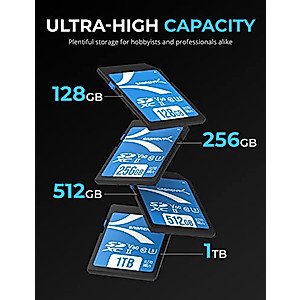 SABRENT Rocket V60 512GB SD UHS-II Memory Card R270MB/s W170MB/s (SD-TL60-512GB)