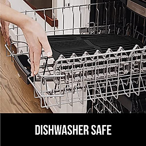 Gorilla Grip Dish Drying Mat for Kitchen Counter, 18x24, Slip Resistant Silicone Quick Dry Pad for Washing Dishes, Heat Resistant Waterproof Dishwashing Rack, BPA Free Sink Mats, Easy Cleaning, Black