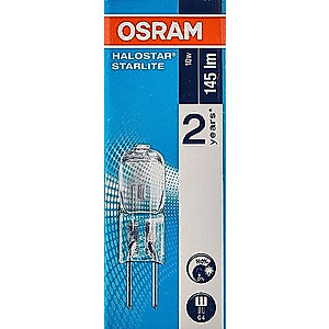 OSRAM 64415-S Clear, 10W, LAMP, 4000HRS, 2PIN, Halogen, 4G, 12V